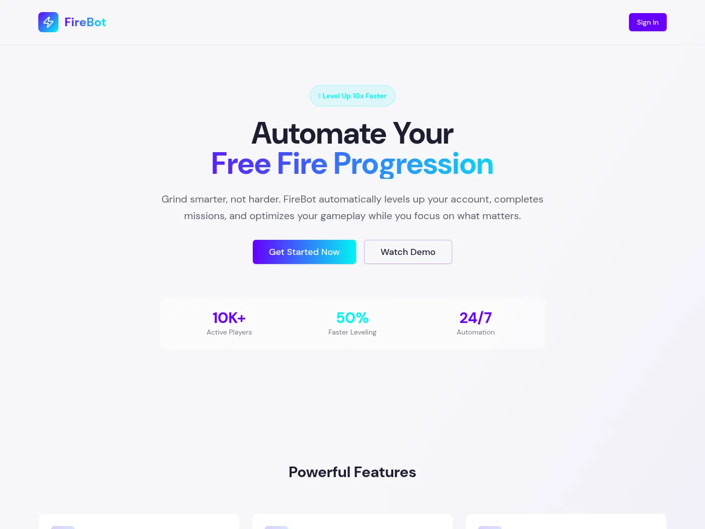 Free Fire LevelBot