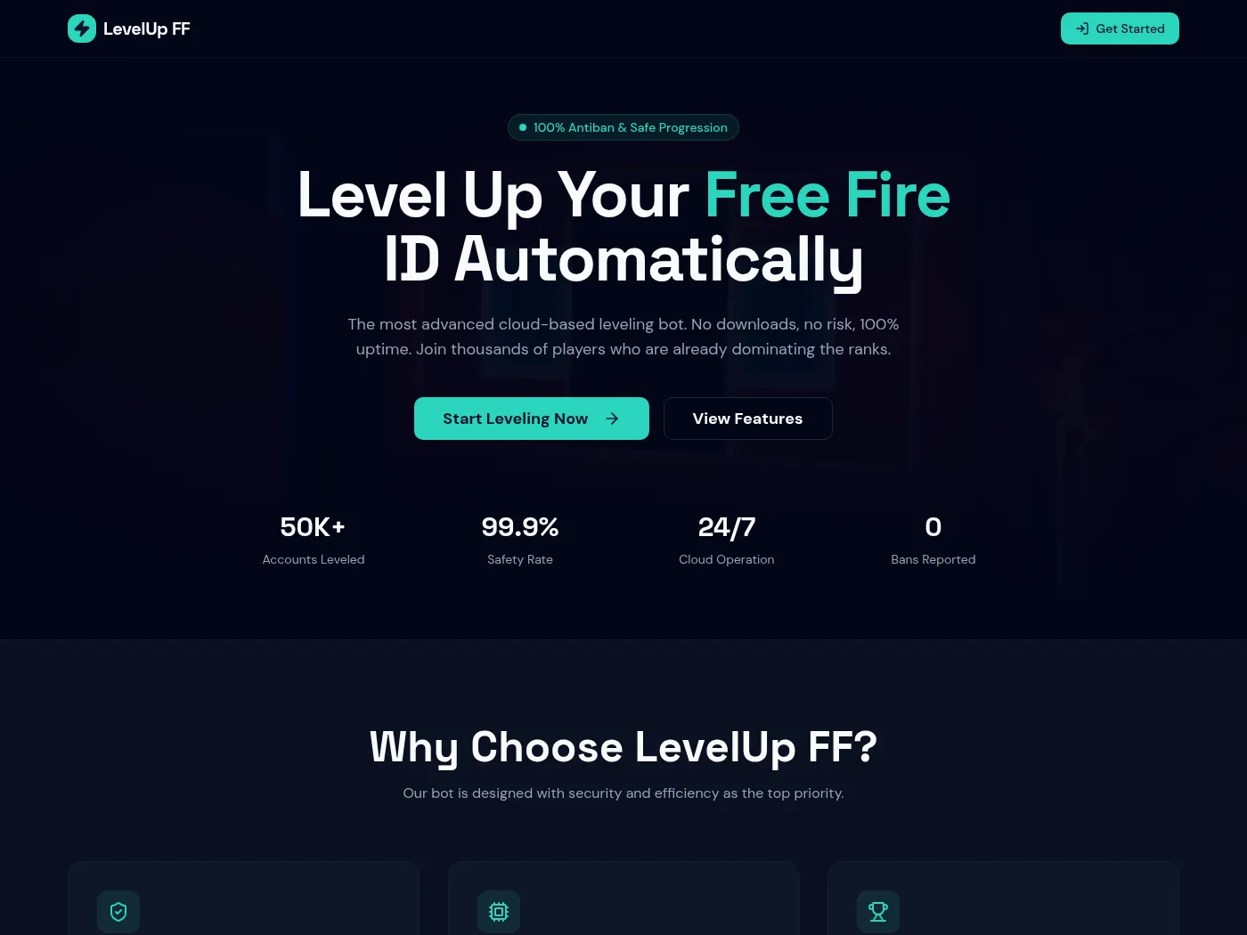 Free Fire LevelUp Bot