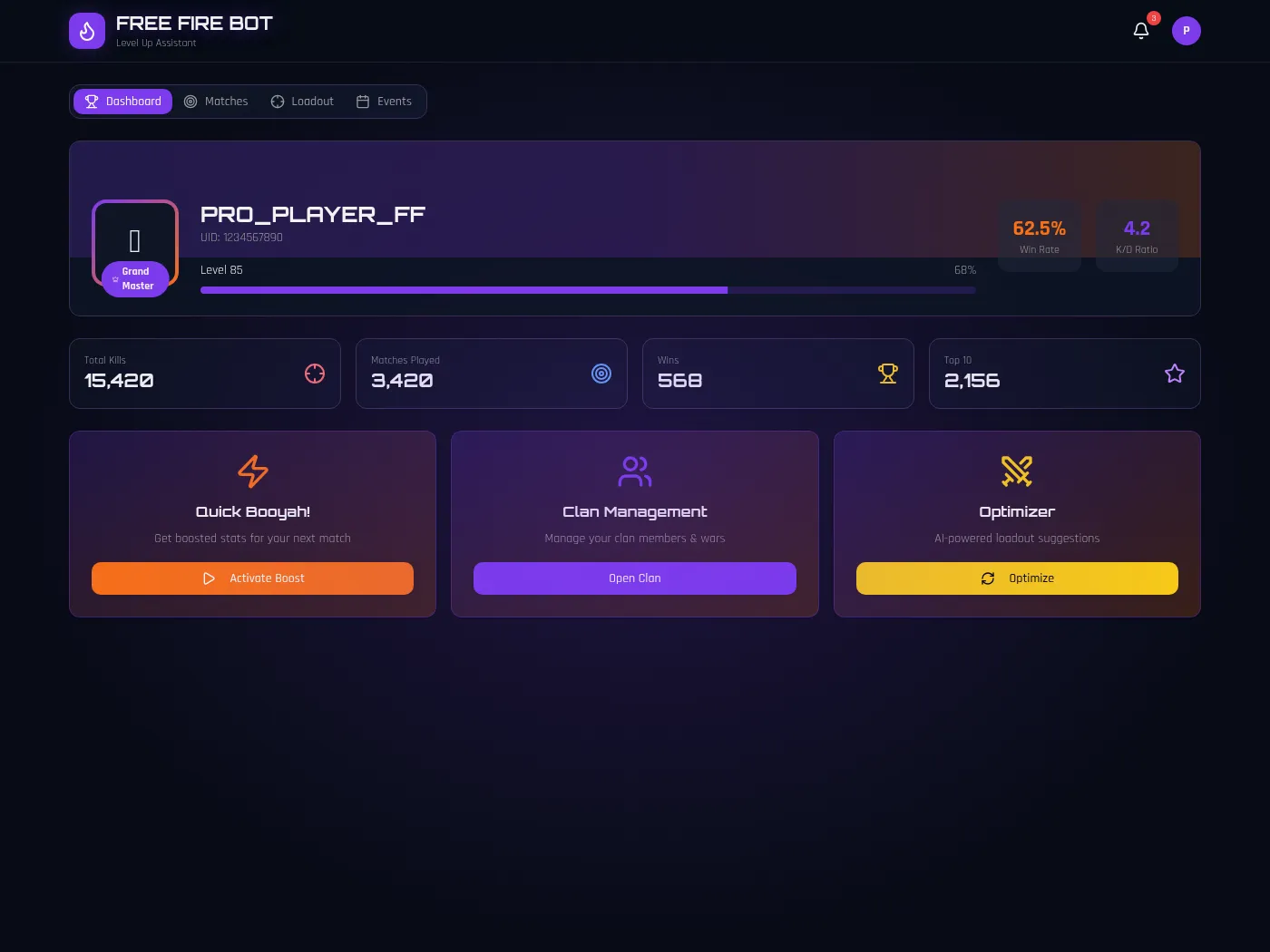 Free Fire LevelUp Bot