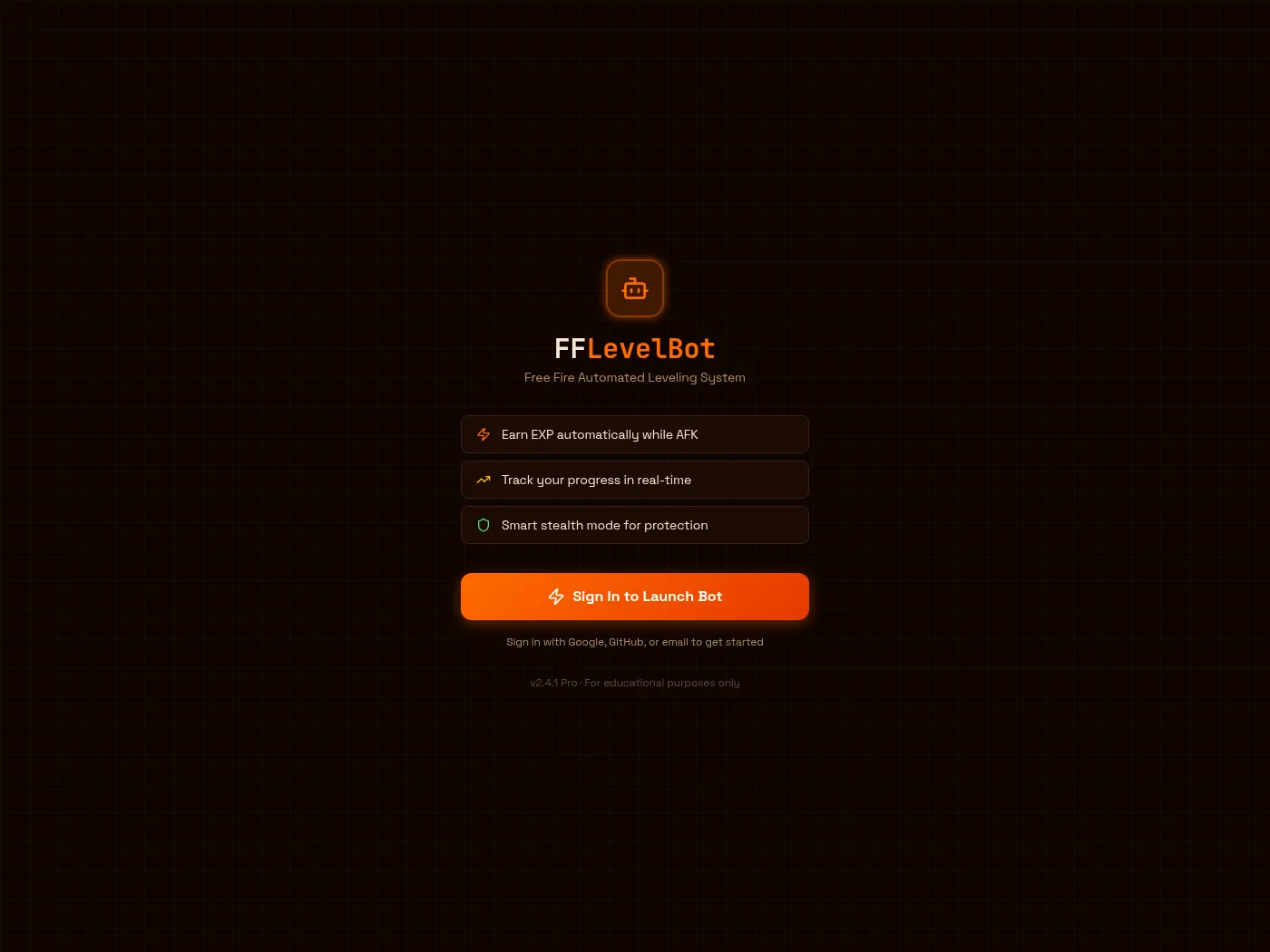 Free Fire LevelUp Bot