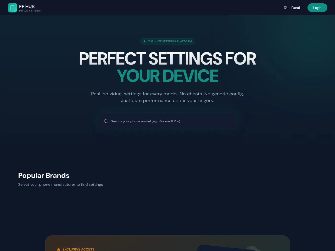 Free Fire Device Settings Hub