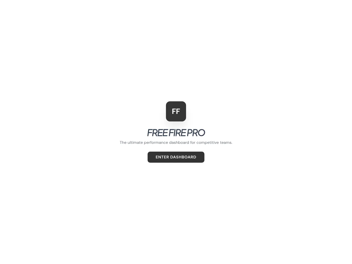 Free Fire Pro Dashboard