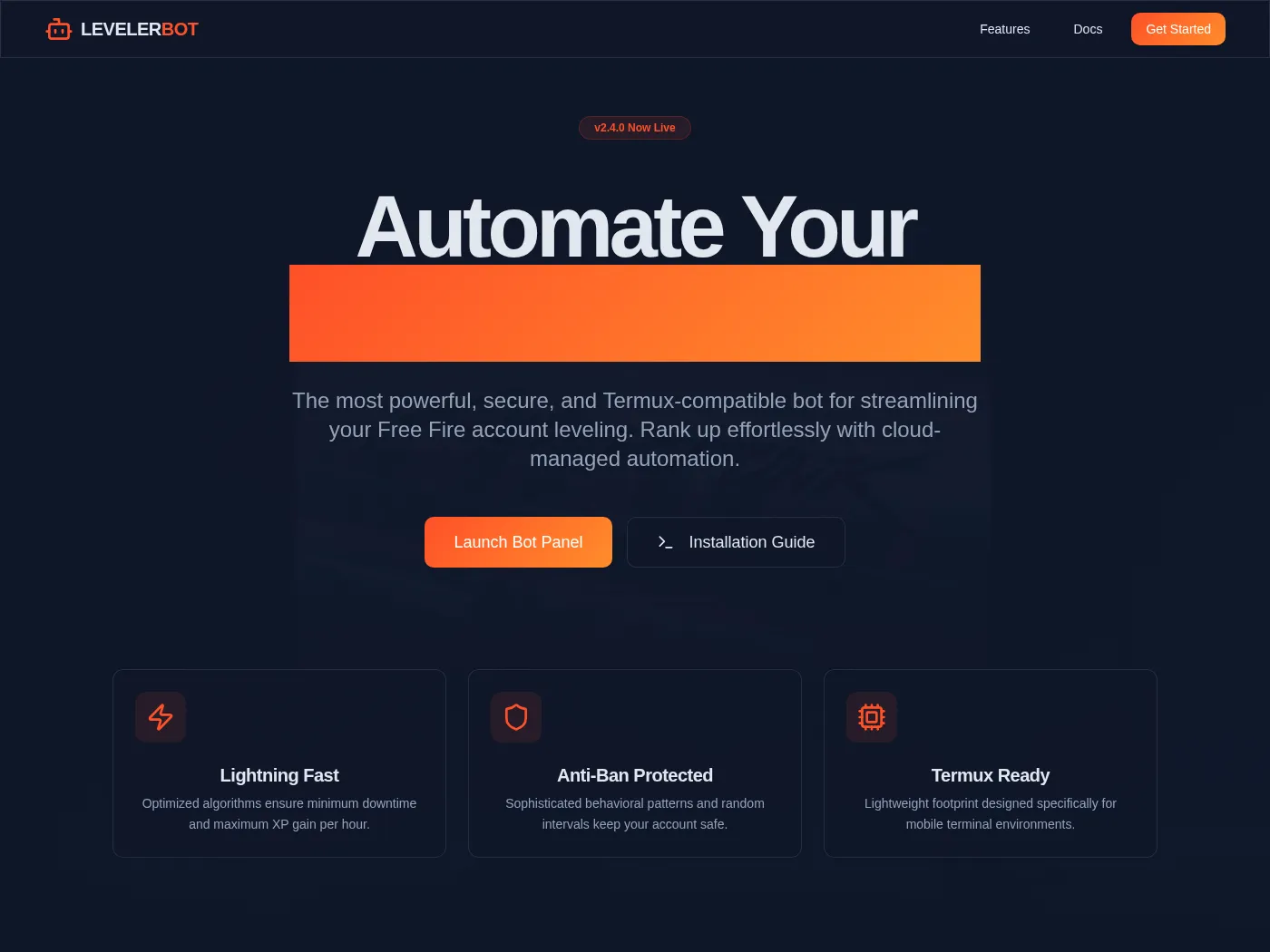 Free Fire Leveler Bot