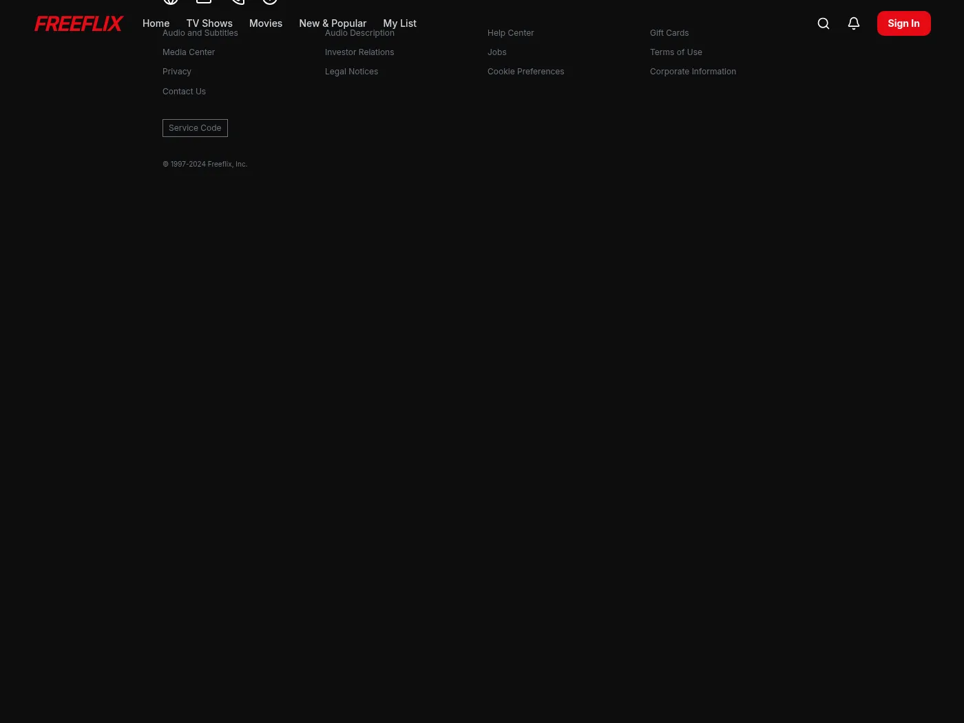 Freeflix Web Streaming