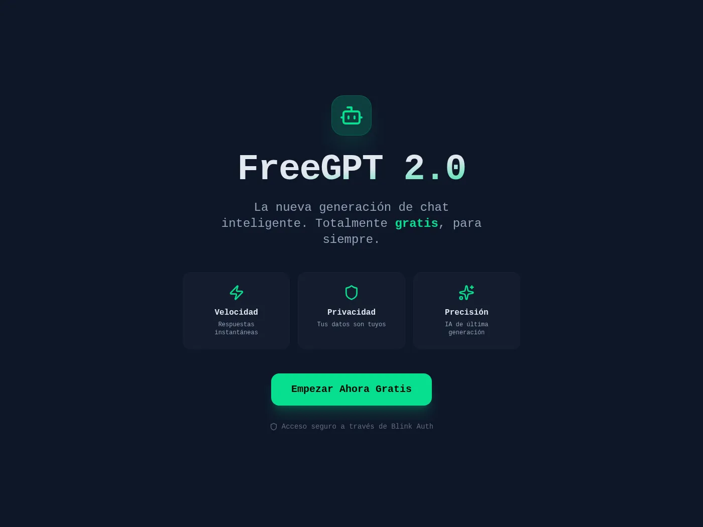 FreeGPT 2.0 Chat