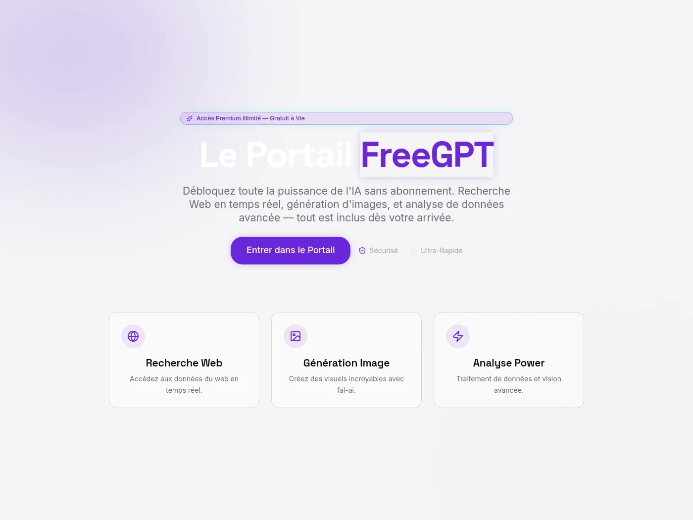 FreeGPT Portal