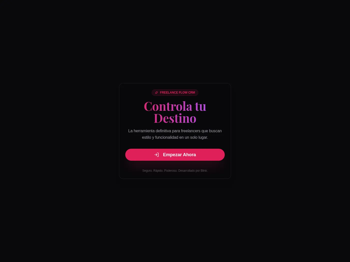 Freelance Flow CRM
