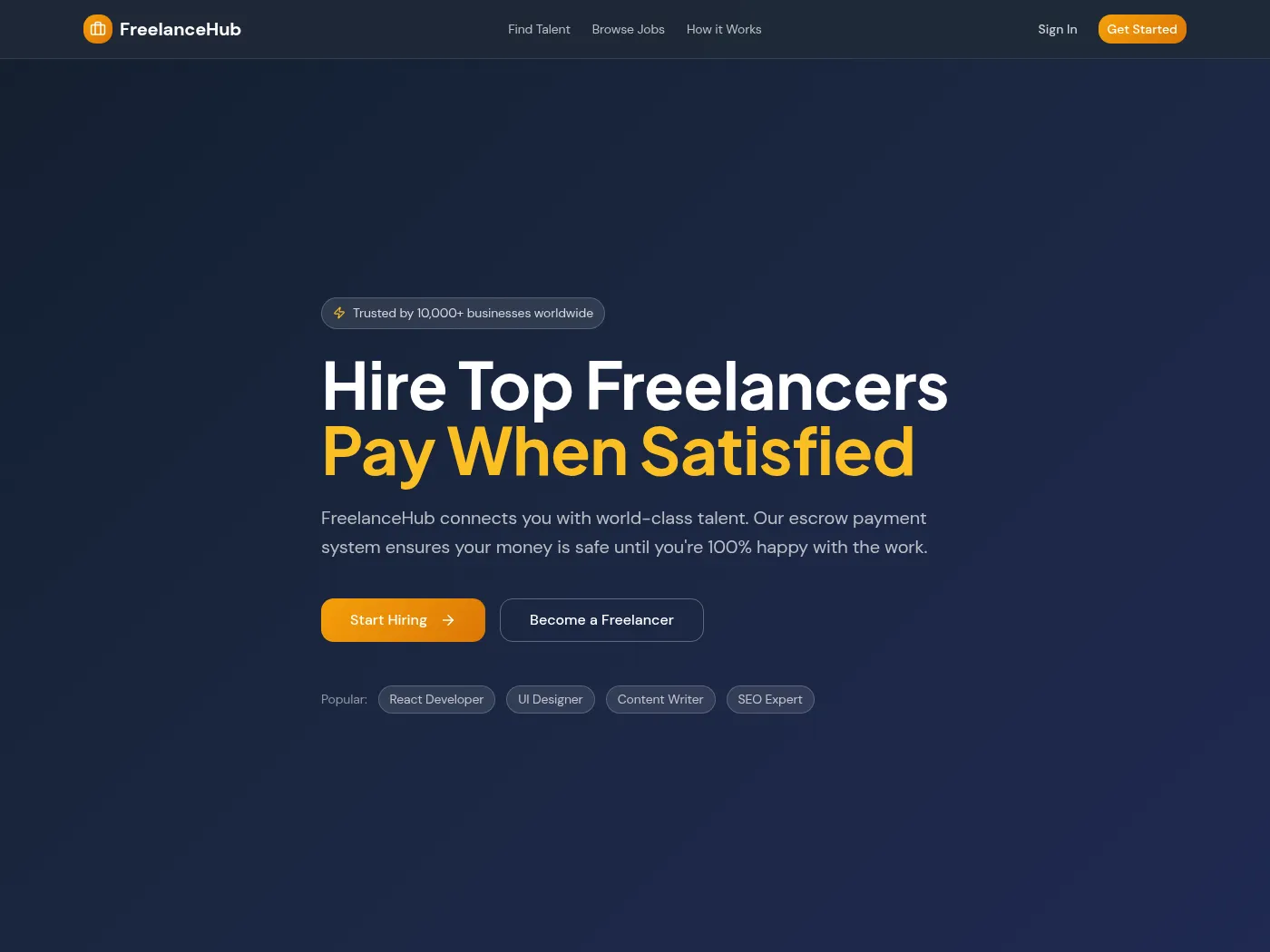 FreelanceHub Escrow Platform
