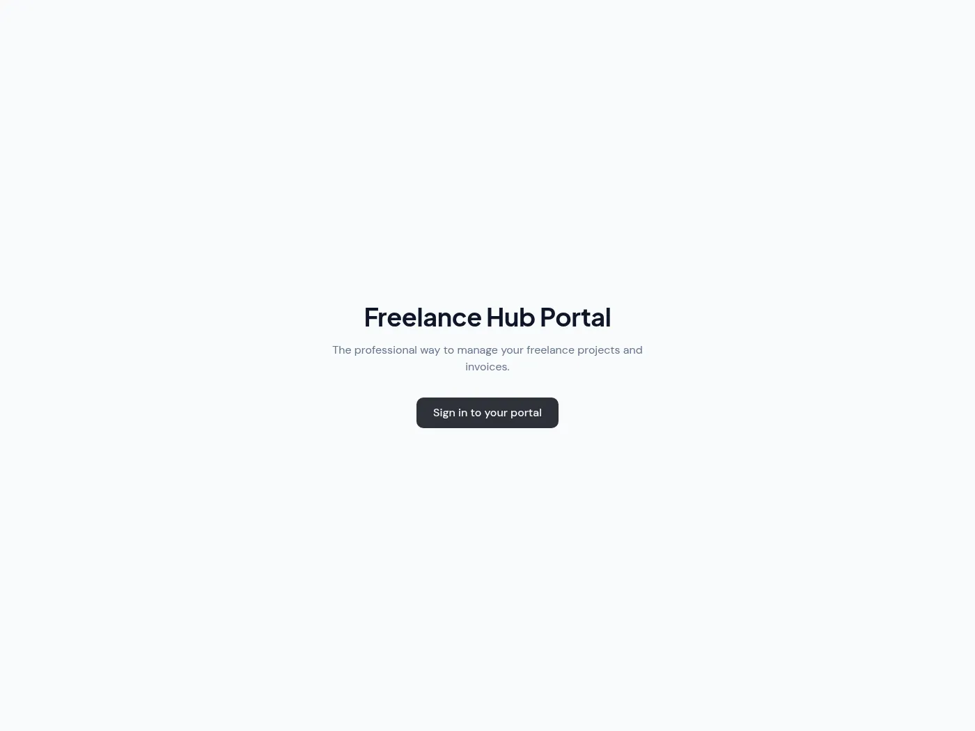 Freelance Hub Portal