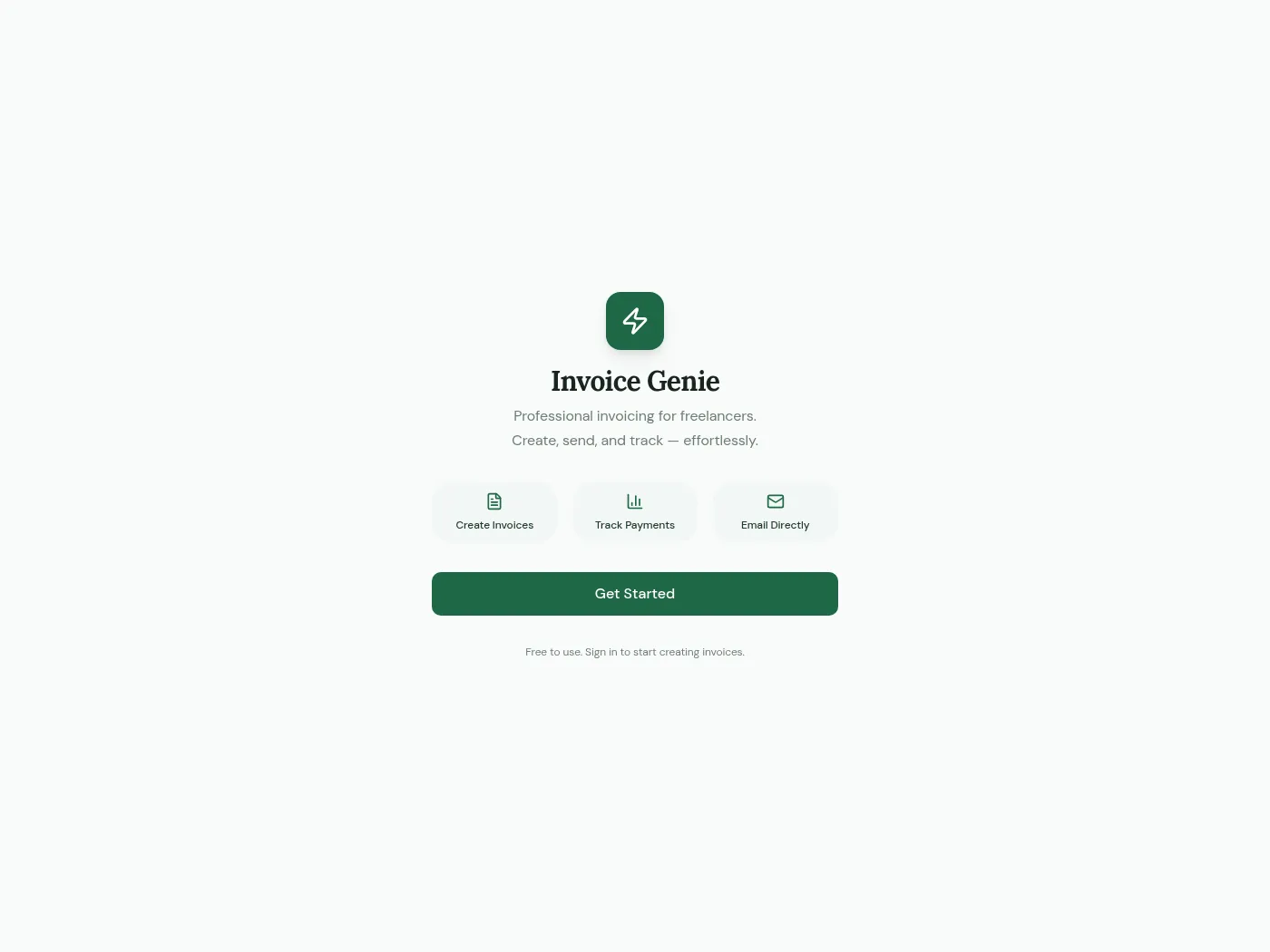 Freelance Invoice Genie