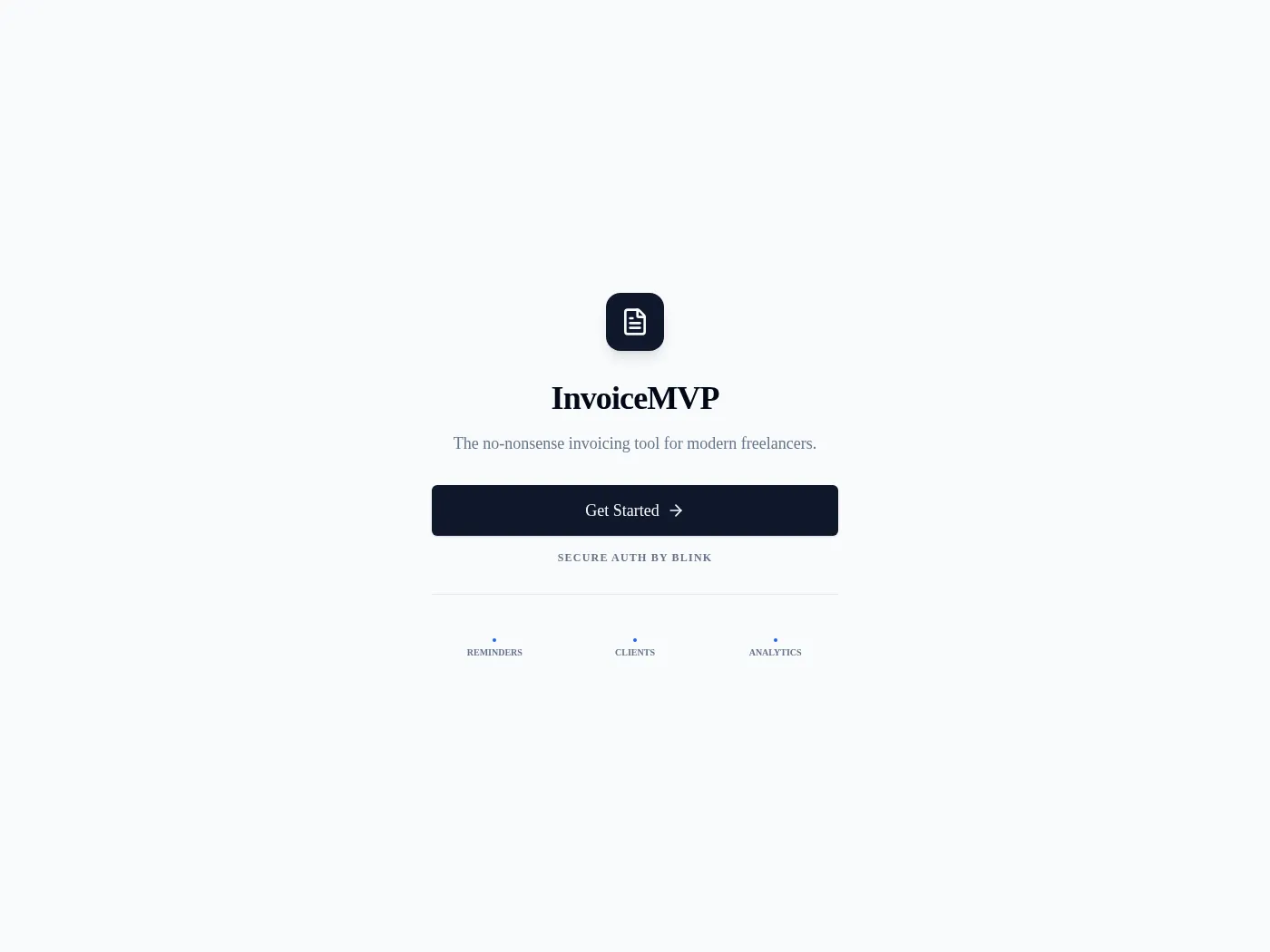 Freelance Invoice MVP