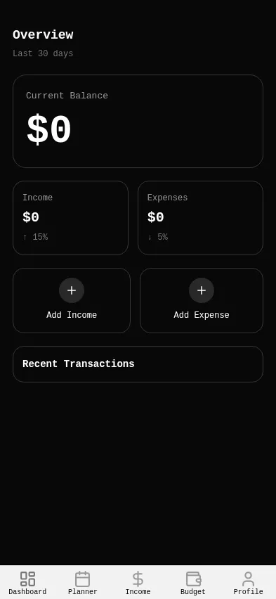 Freelance Planner & Income App