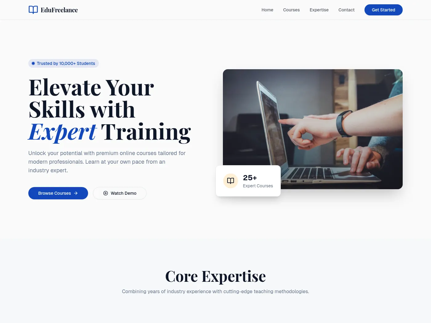Freelance Trainer Site
