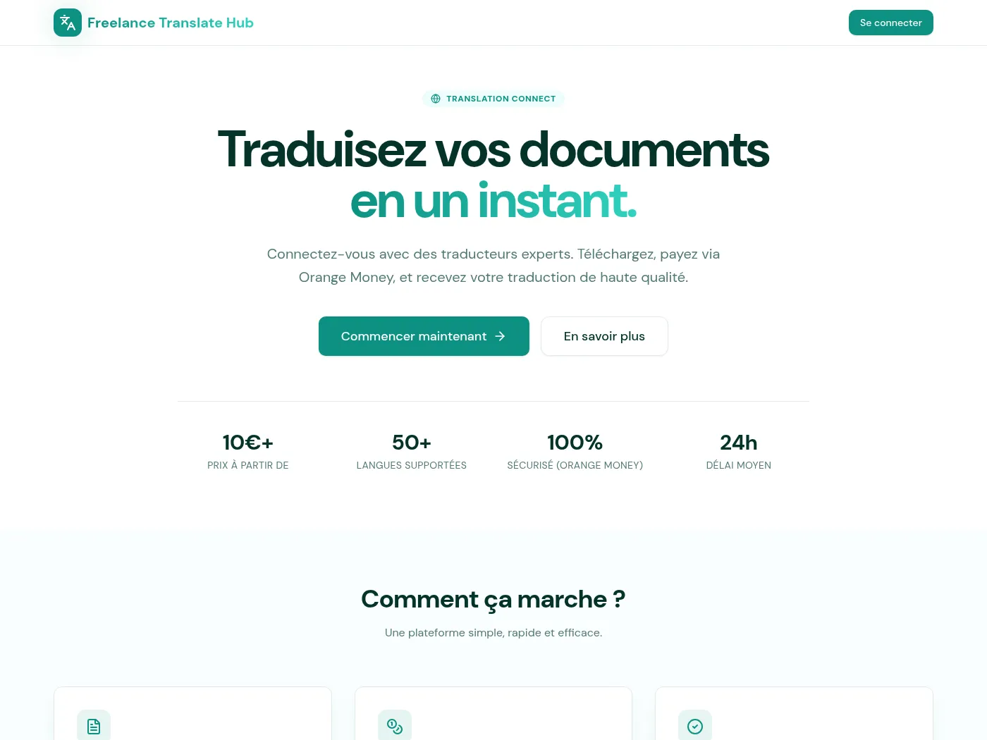 Freelance Translate Hub