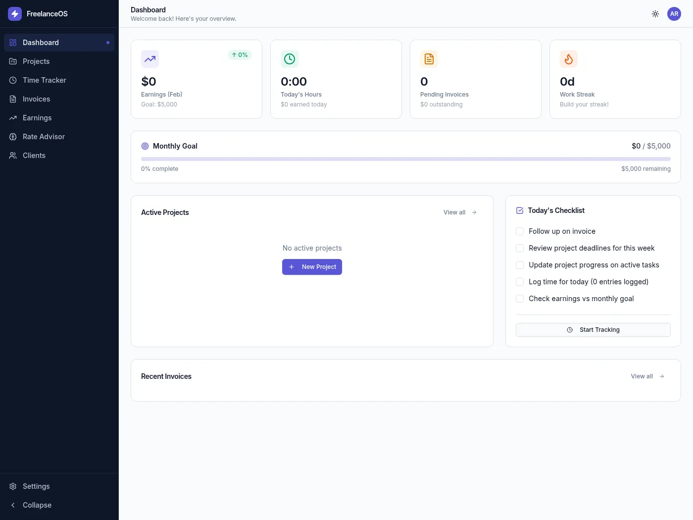 FreelanceOS Productivity Suite