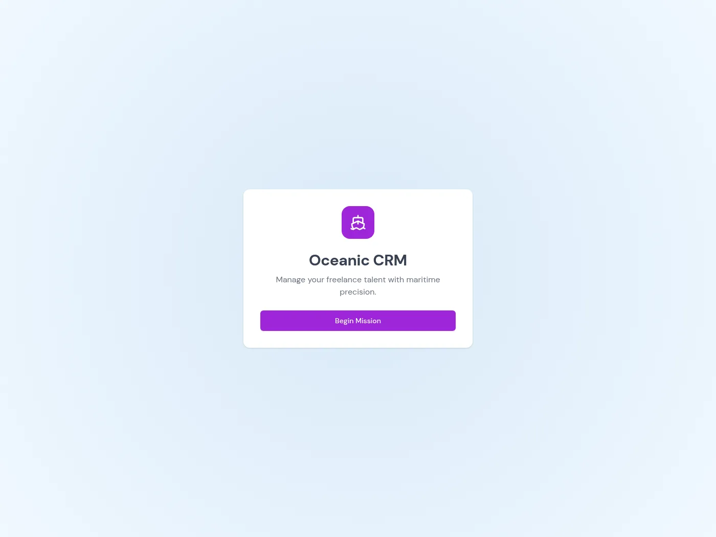 Oceanic Freelancer CRM