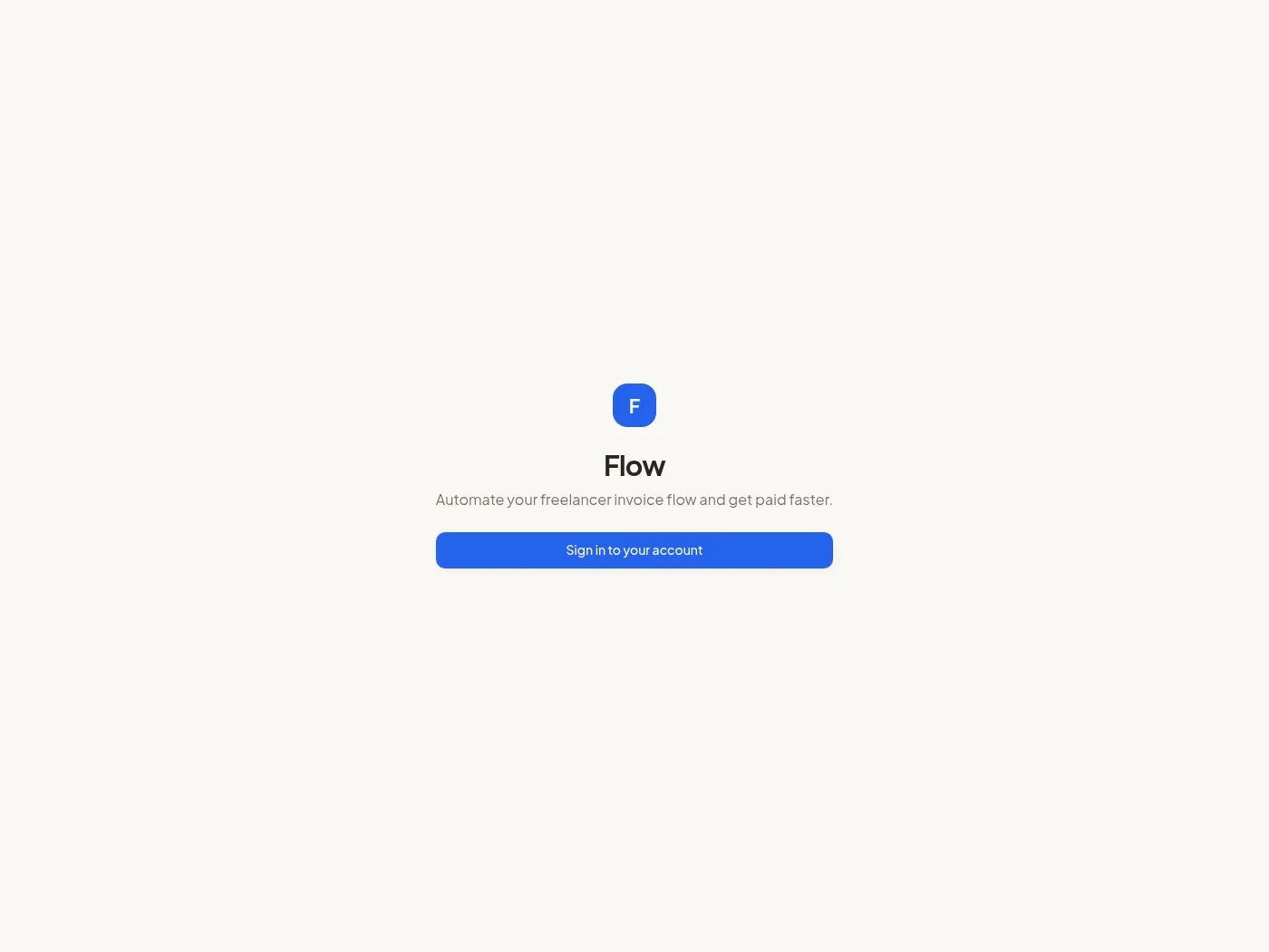 Freelancer Invoice Flow