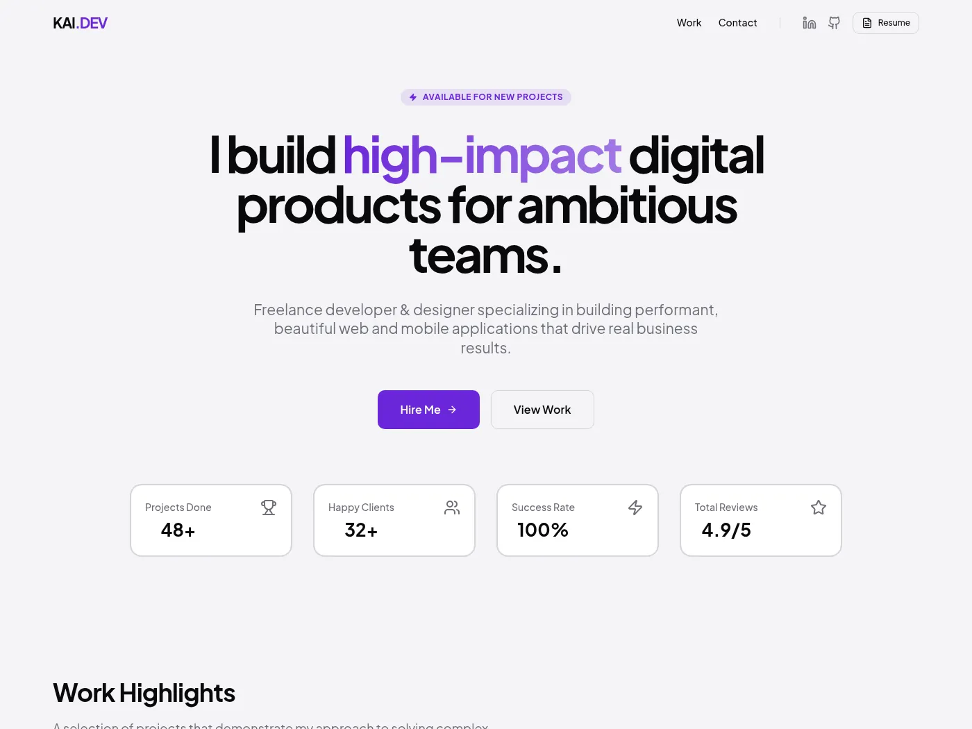Freelance Portfolio Pro