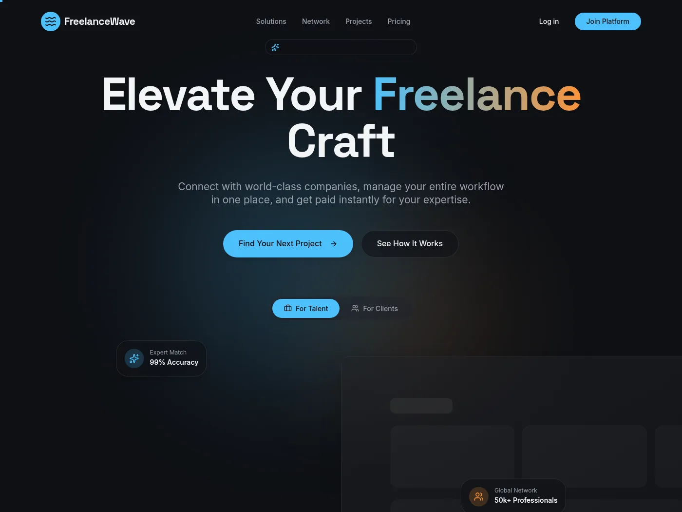 FreelanceWave Landing