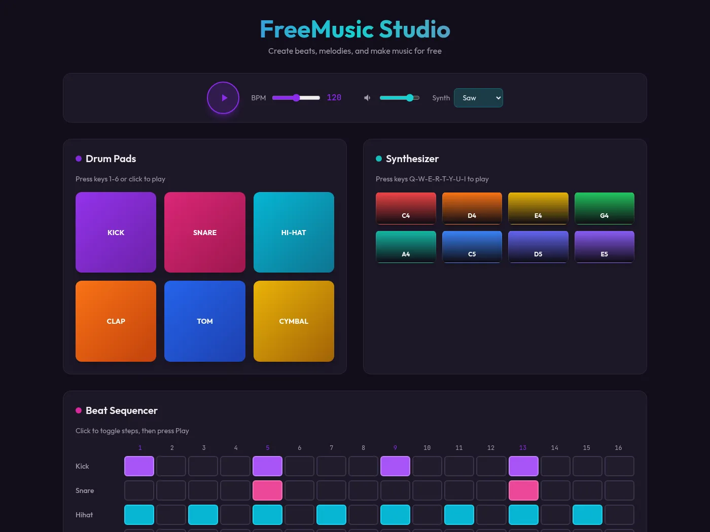 FreeMusic Studio