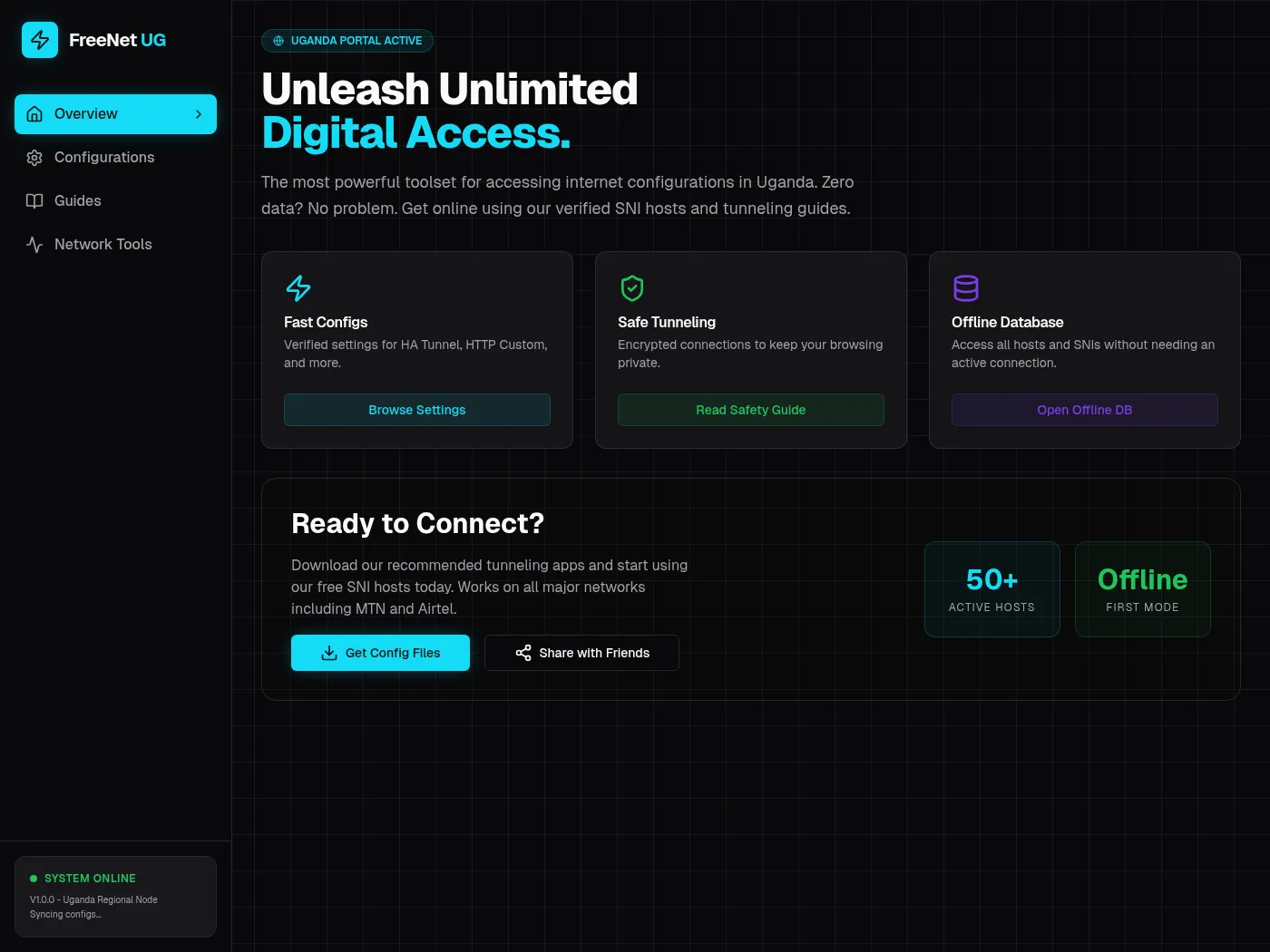FreeNet Uganda Portal