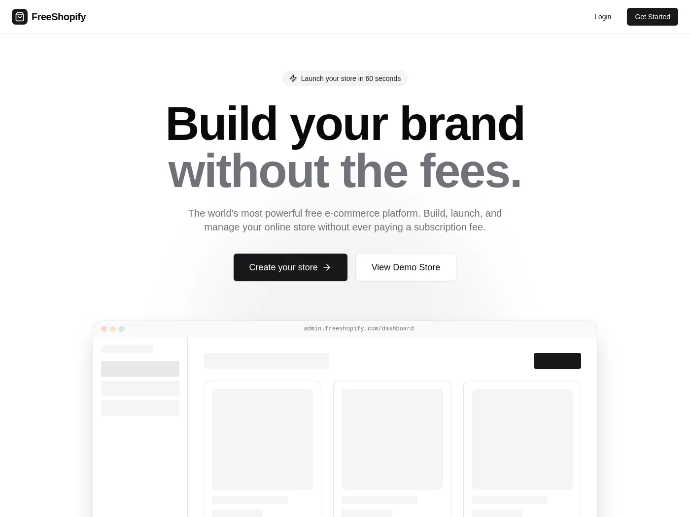 FreeShopify Clone