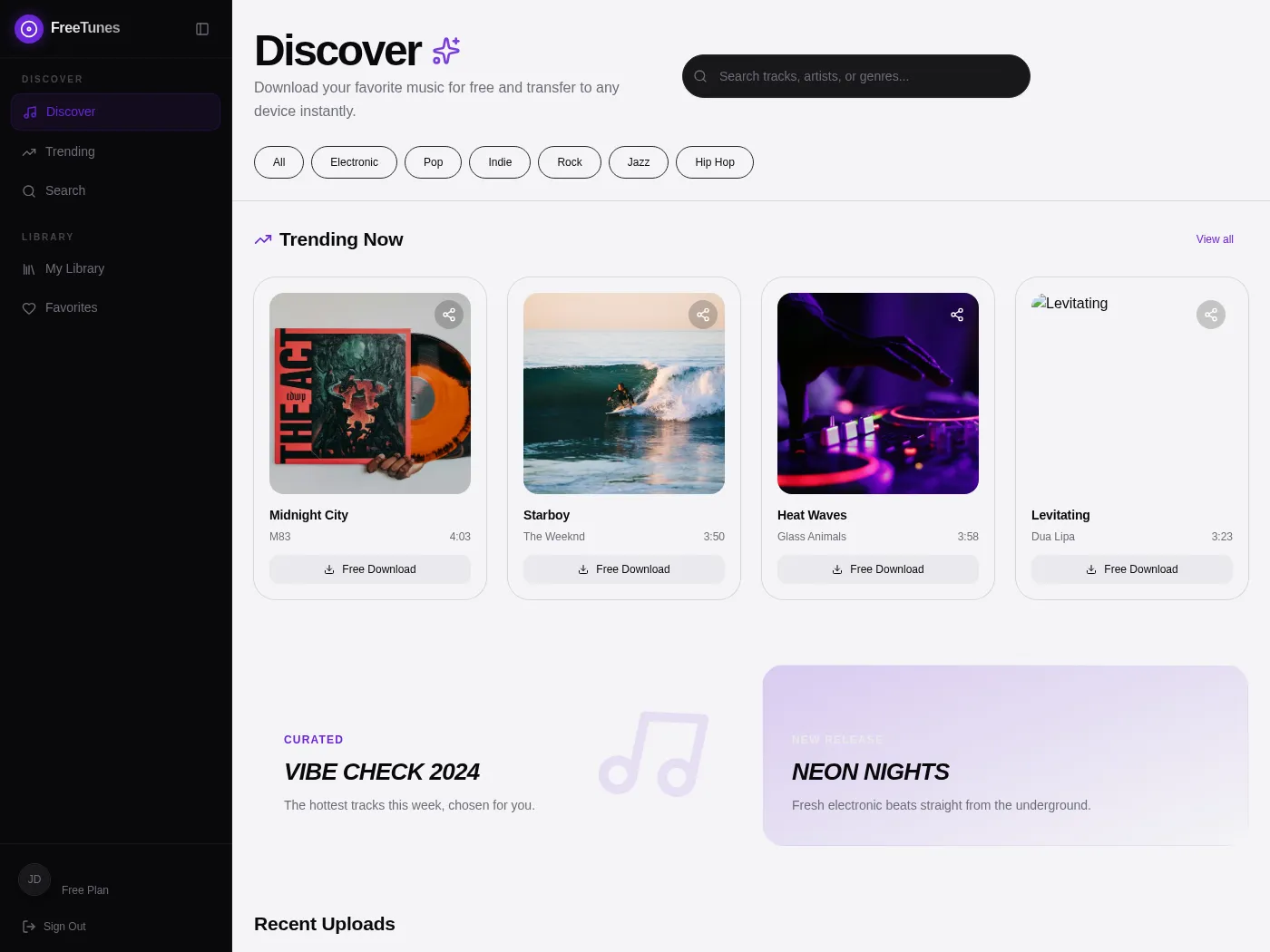 FreeTunes Hub