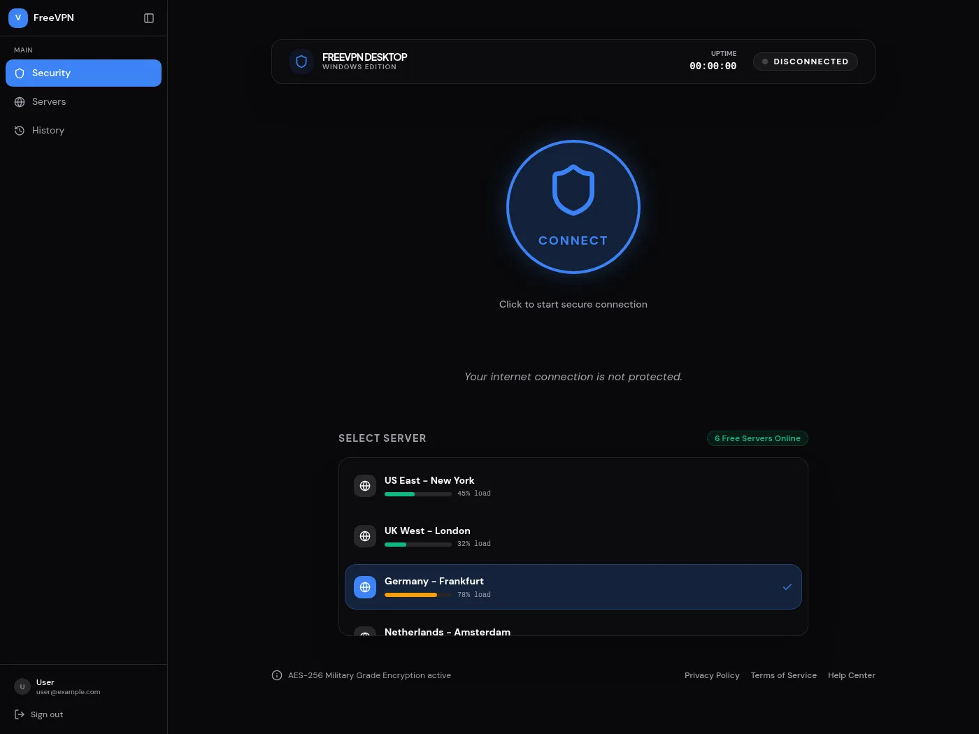 FreeVPN Desktop App