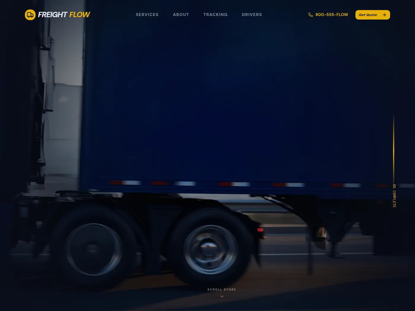 Freight Flow Cinematic Site