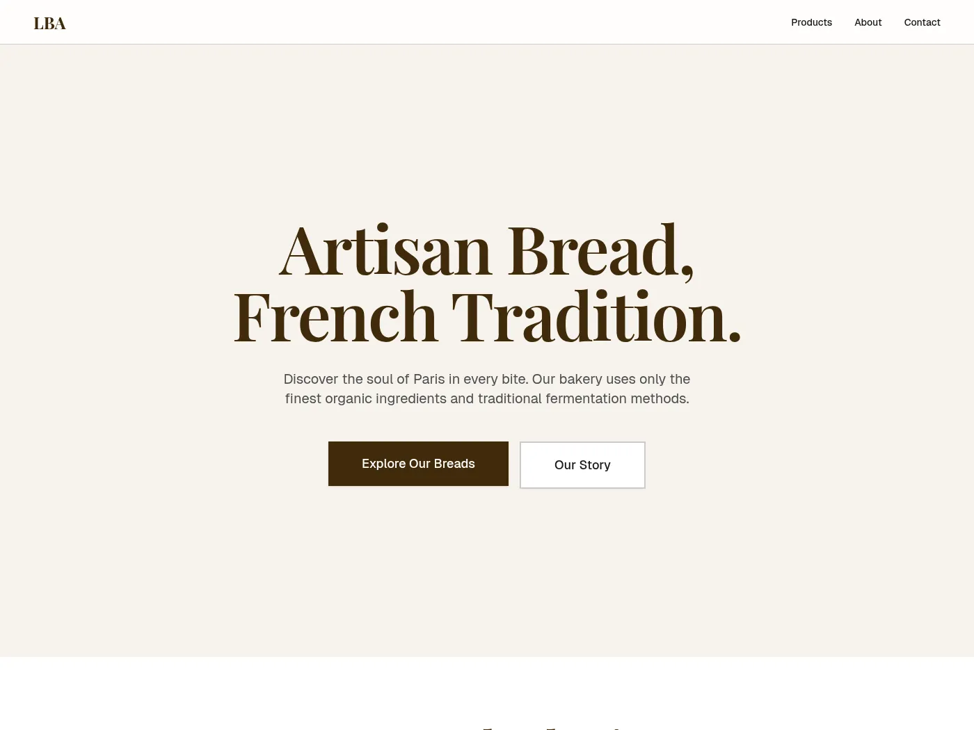 French Bakery Webpage