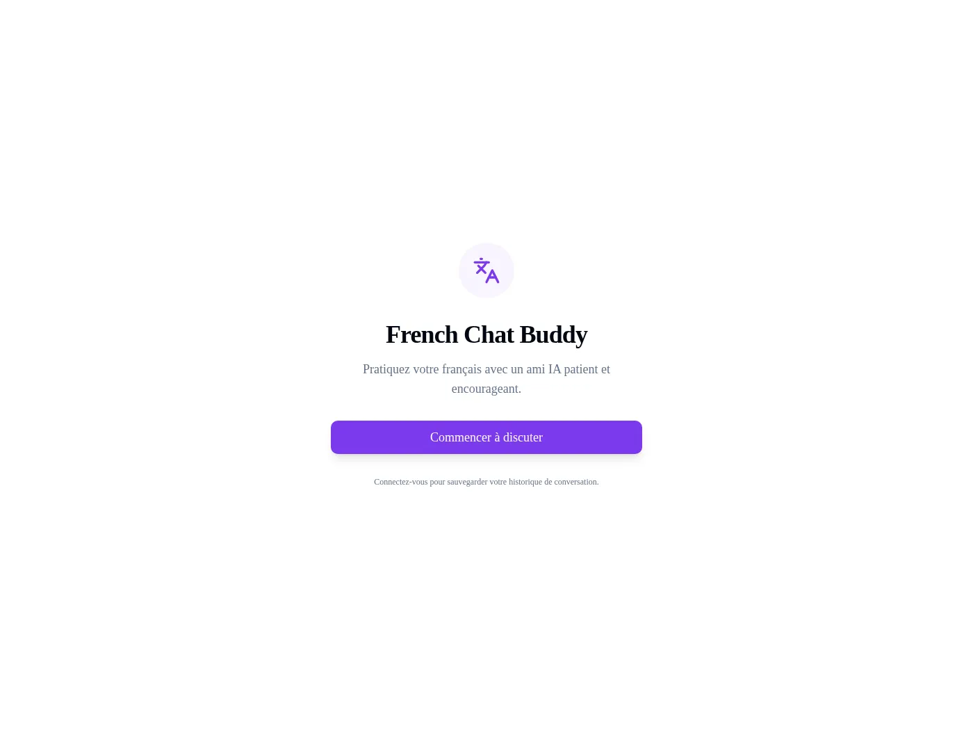 French Chat Buddy