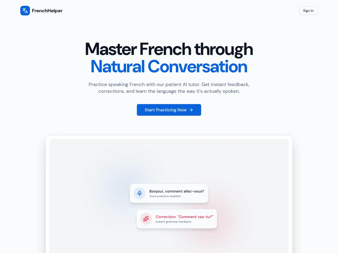 French Chat Helper
