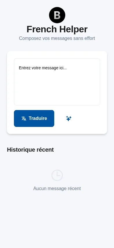 French Message Helper
