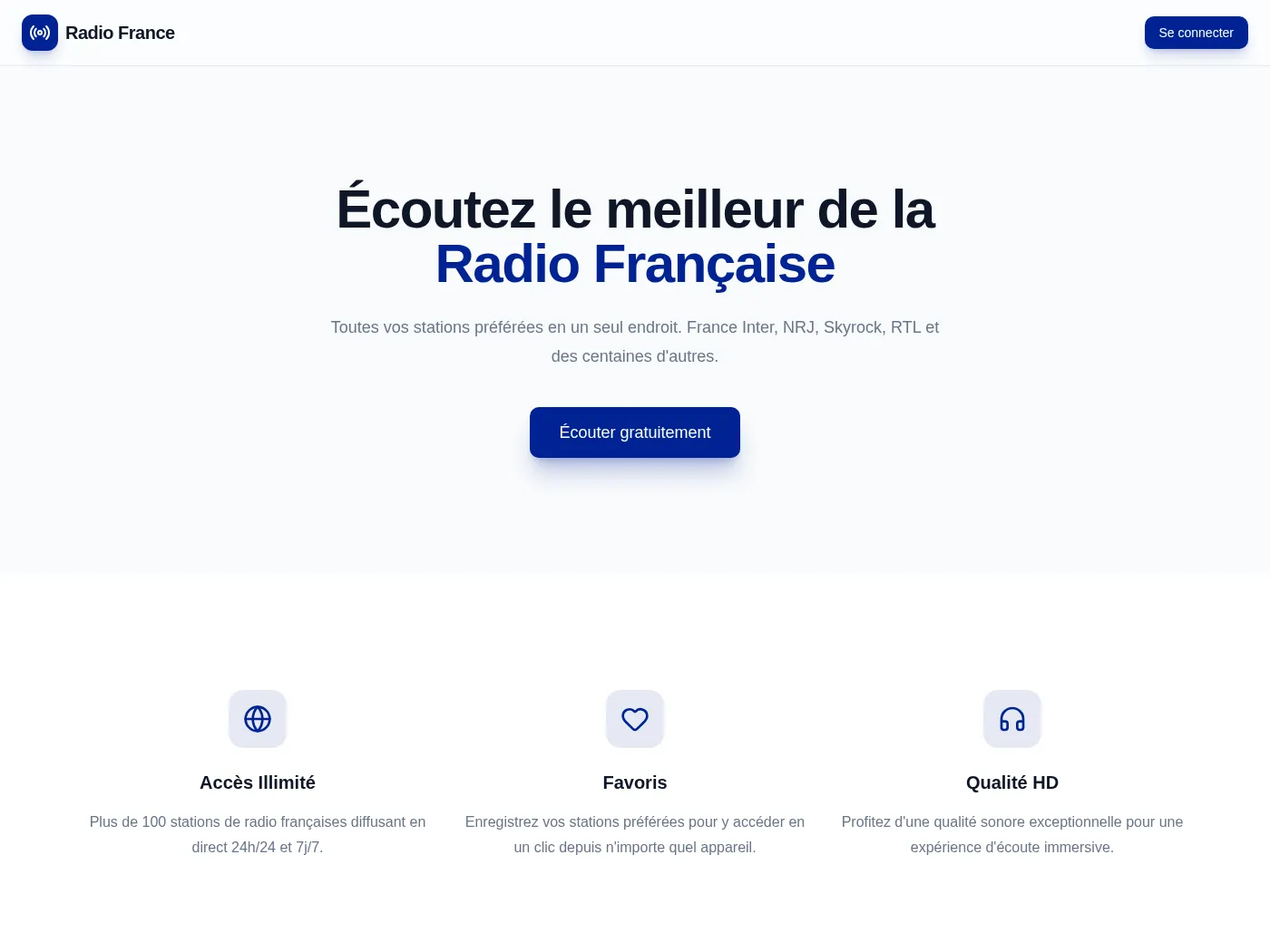 French Radio Player