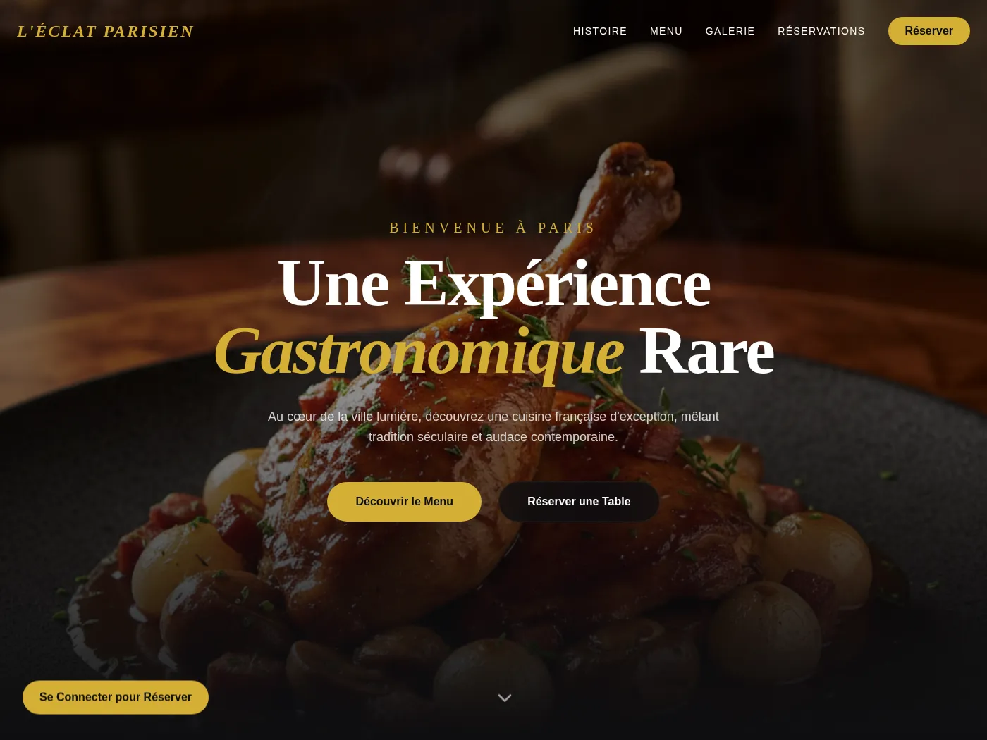 Viral French Restaurant Site