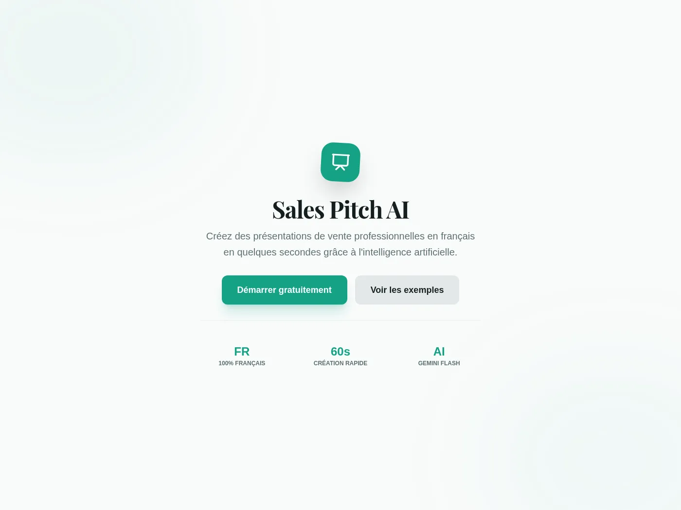 Sales Deck Creator FR