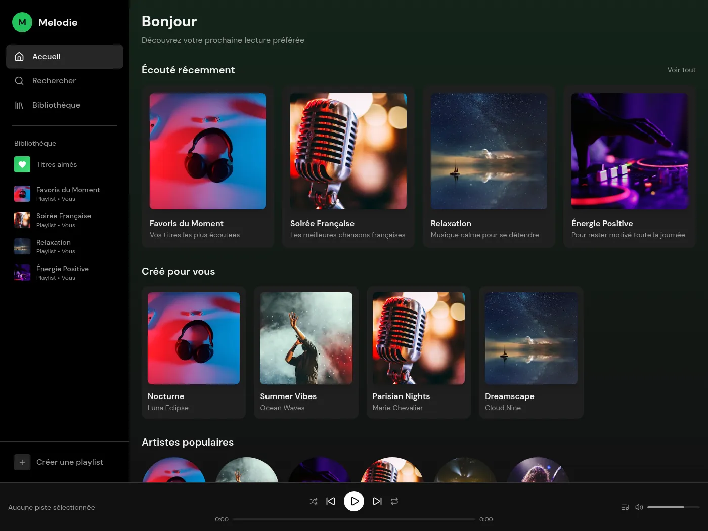 French Spotify Clone