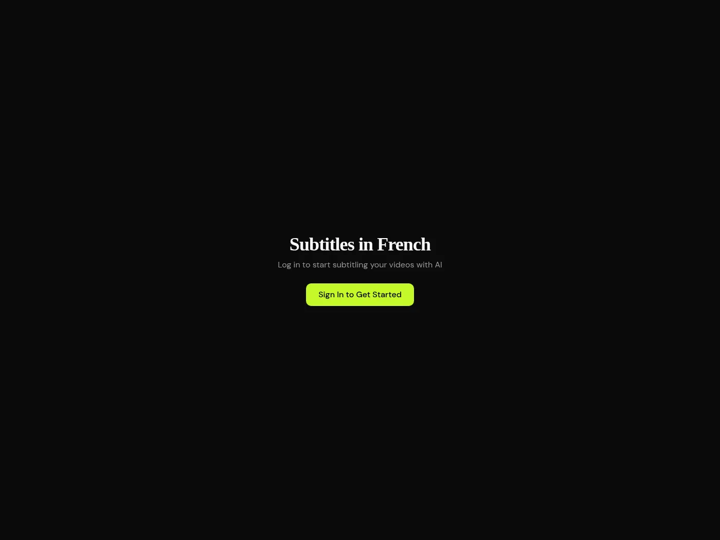 Subtitles in French