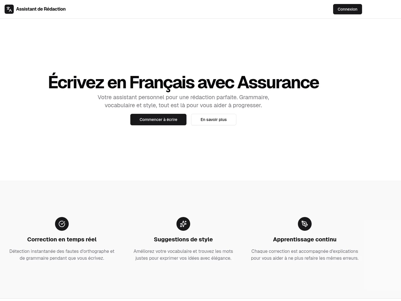 French Writing Assistant