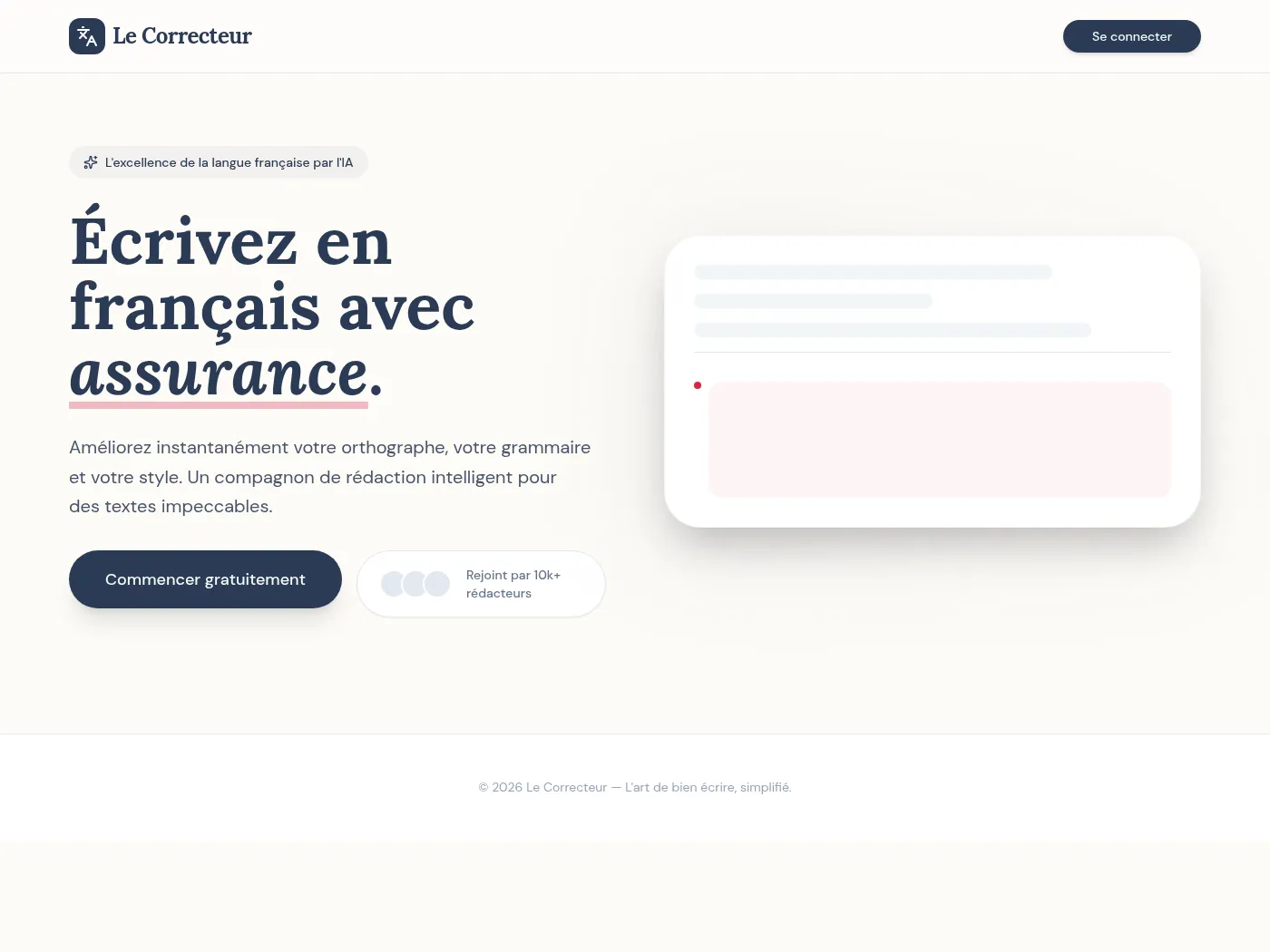 French Writing Checker