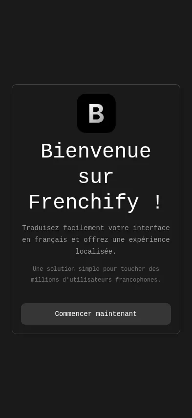 Frenchify My App