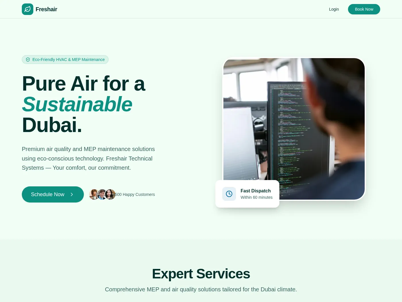 Freshair Service Hub