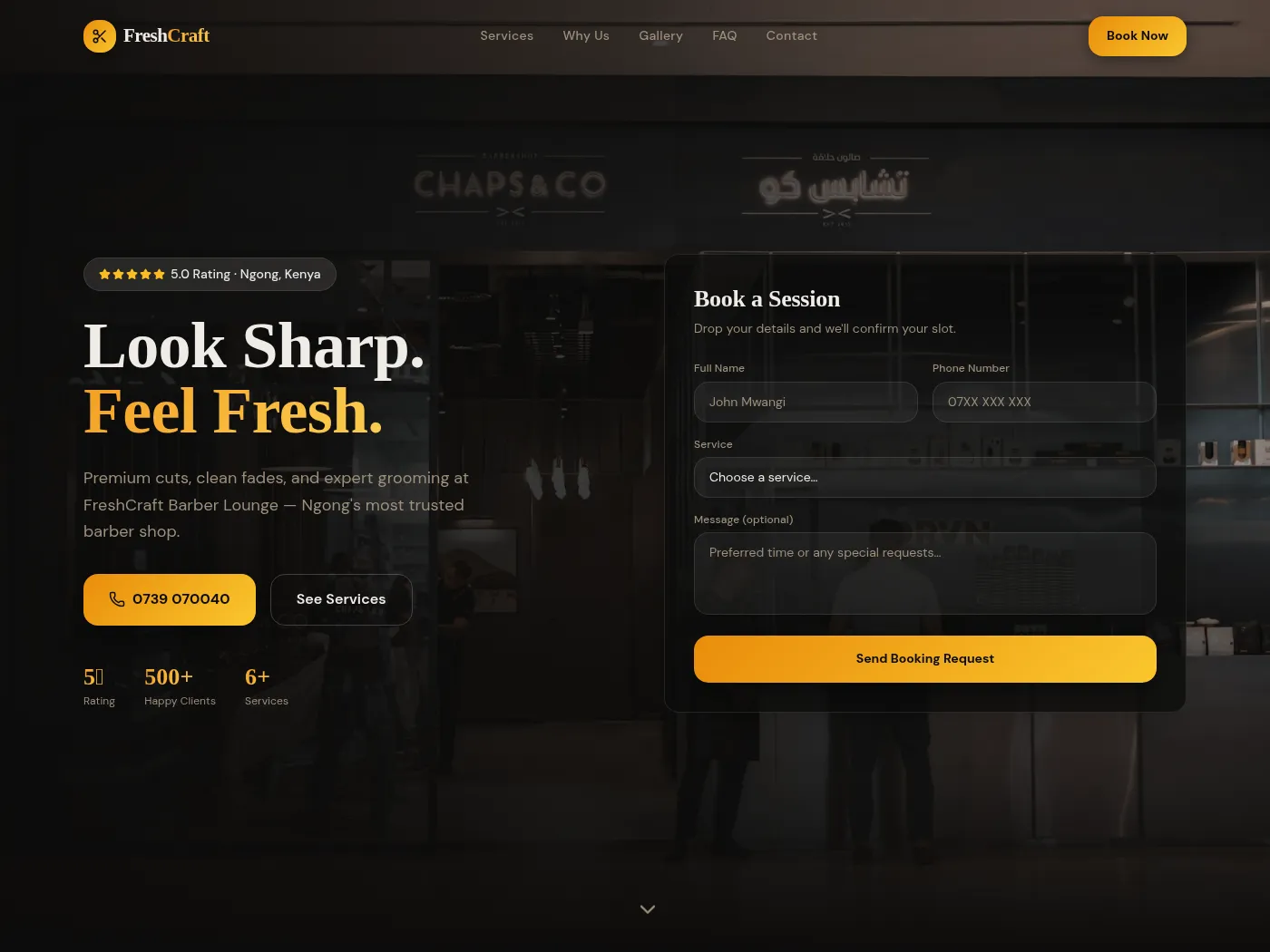 FreshCraft Website
