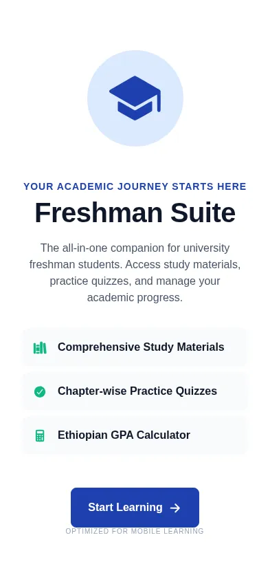 Freshman Study Suite