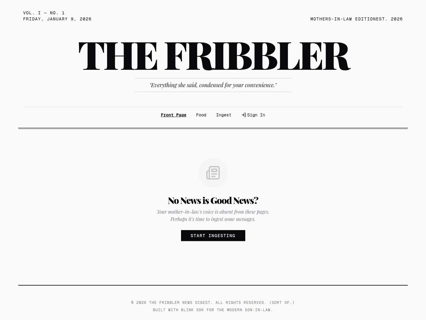 The Fribbler News Digest
