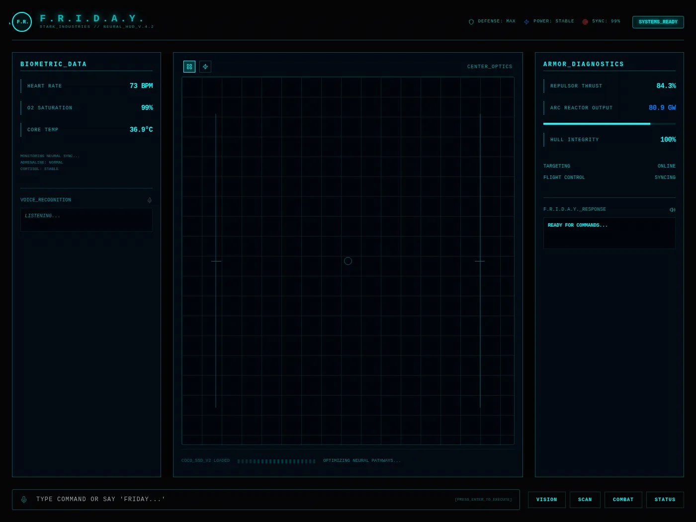 Friday Stark HUD