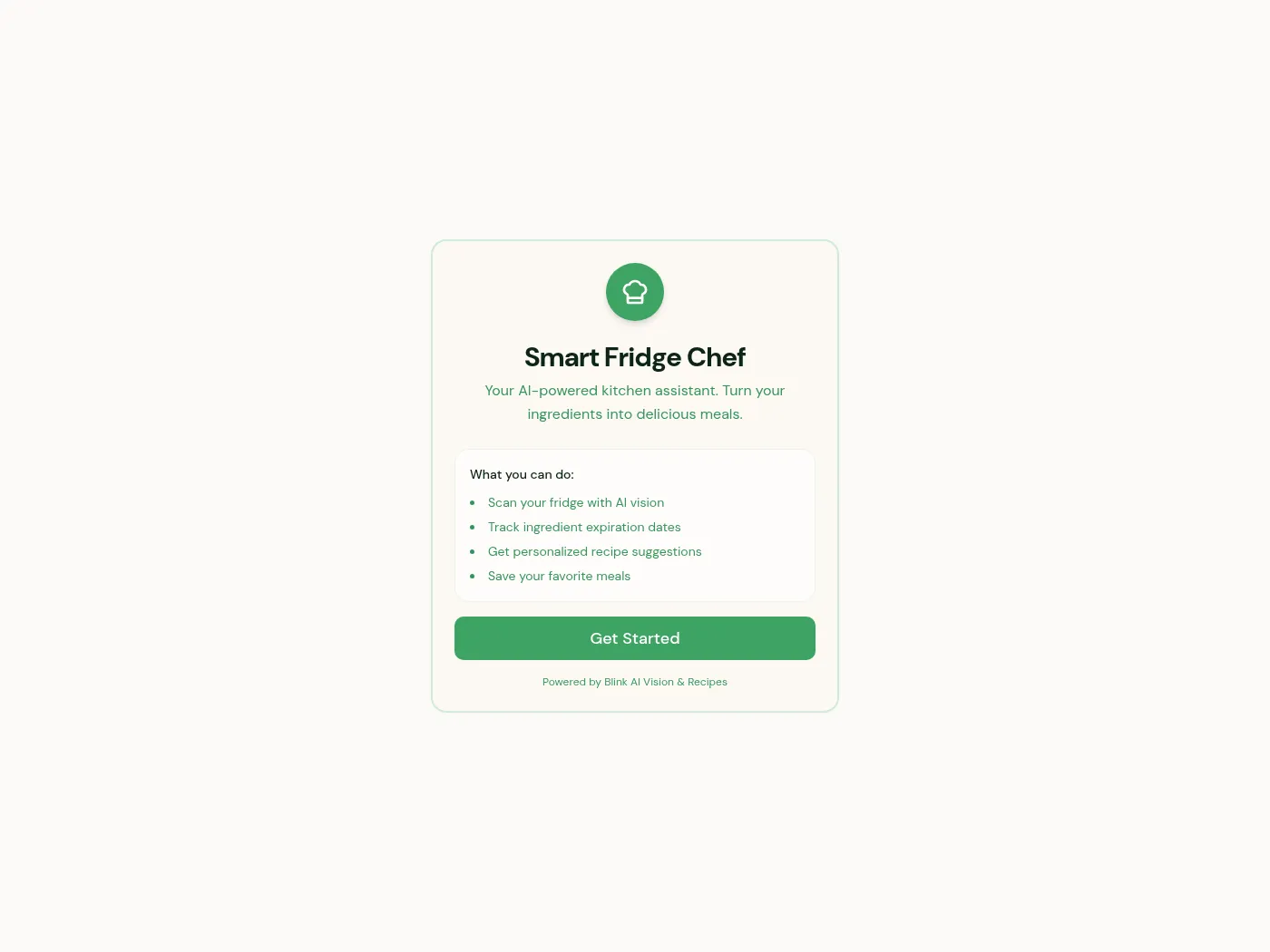 Smart Fridge Chef