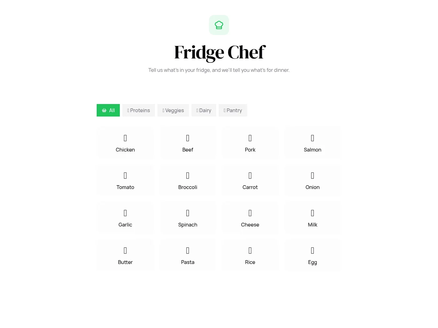 Fridge Chef Finder