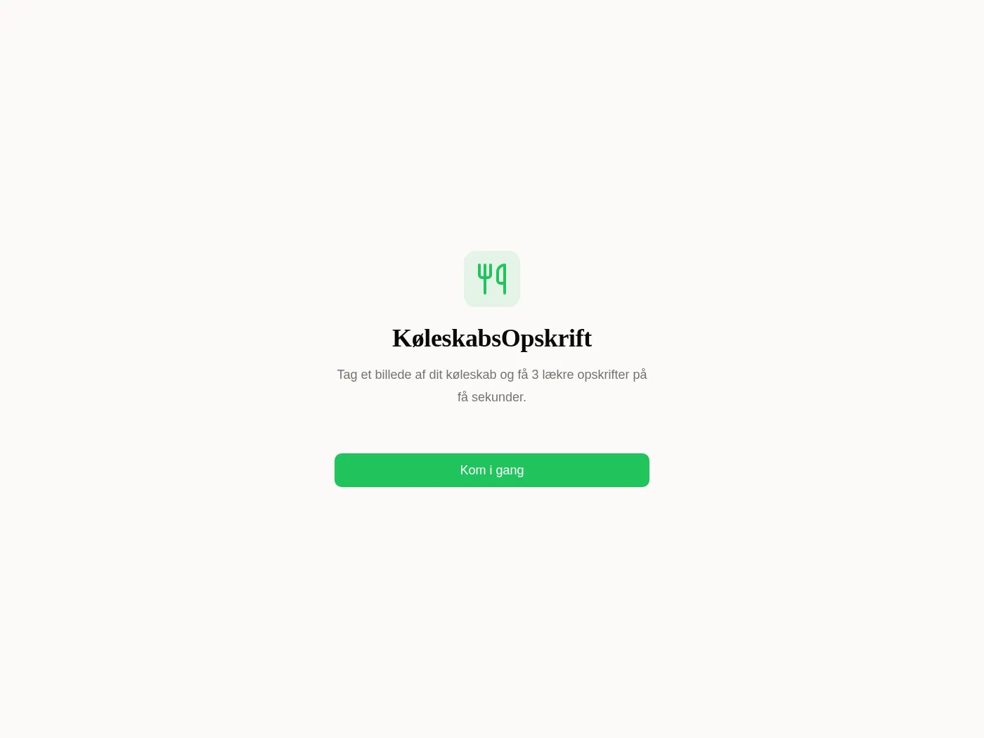 KøleskabsOpskrift