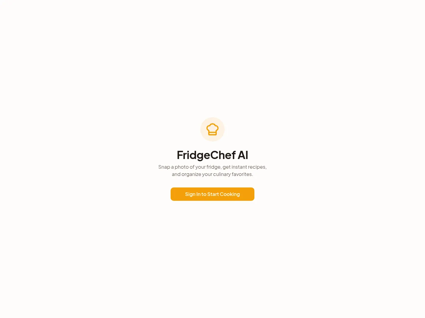 FridgeChef AI